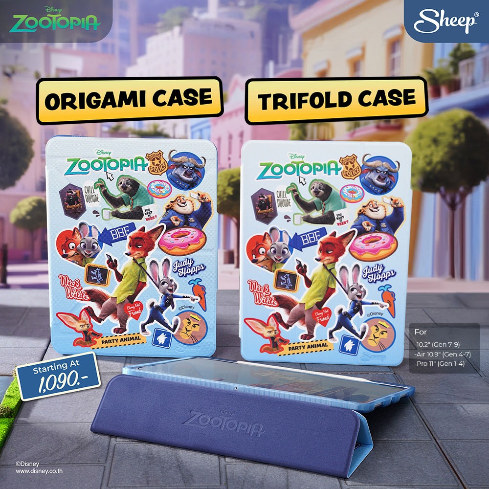 [Origami/Trifold Zootopia] Zootopia Collection เคสสำหรับไอแพด เคสกัน ...