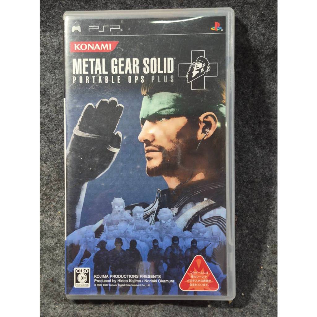 แผ่นแท้ PSP โซน ญี่ปุ่น Metal Gear Solid (Japan) Portable Ops Plus ...