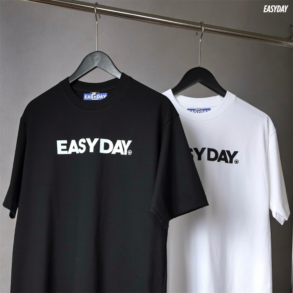 เสื้อยืด oversize [Easyday v.1] premium cotton ผ้าหนานุ่ม มี 3 สี สกรีน ...