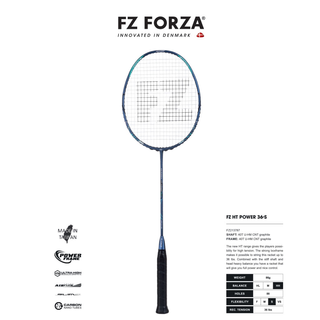 FZ FORZA ไม้แบดมินตัน รุ่น HT POWER 36 M / 36 S / 36 VS | Shopee Thailand
