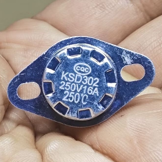 เทอร์โมสตัท รุ่น KSD302 250 C 16A 250V เครื่องทำน้ำอุ่น กาต้มน้ำ เตาอบ ...