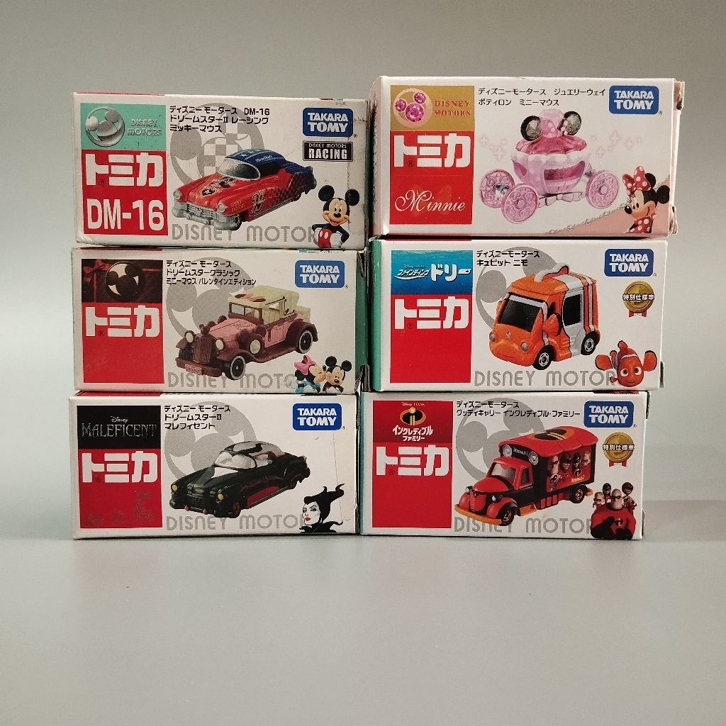 DISNEY MOTOR : TOMICA โมเดลรถ ในธีม Disney สินค้ามือ 1 กล่องมีรอย ...