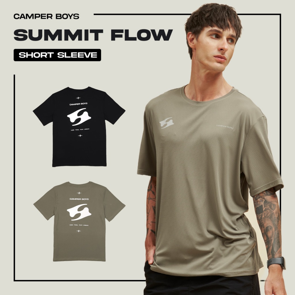 Summit Flow (Short Sleeve) เสื้อยืดแขนสั้น เนื้อผ้าเบา แห้งไวมาก ...