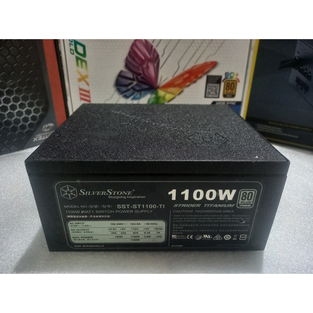 PSU ประกัน 5เดือน SilverStone 1100W 80+Titanium มือ2 สายถอดได้ / power ...