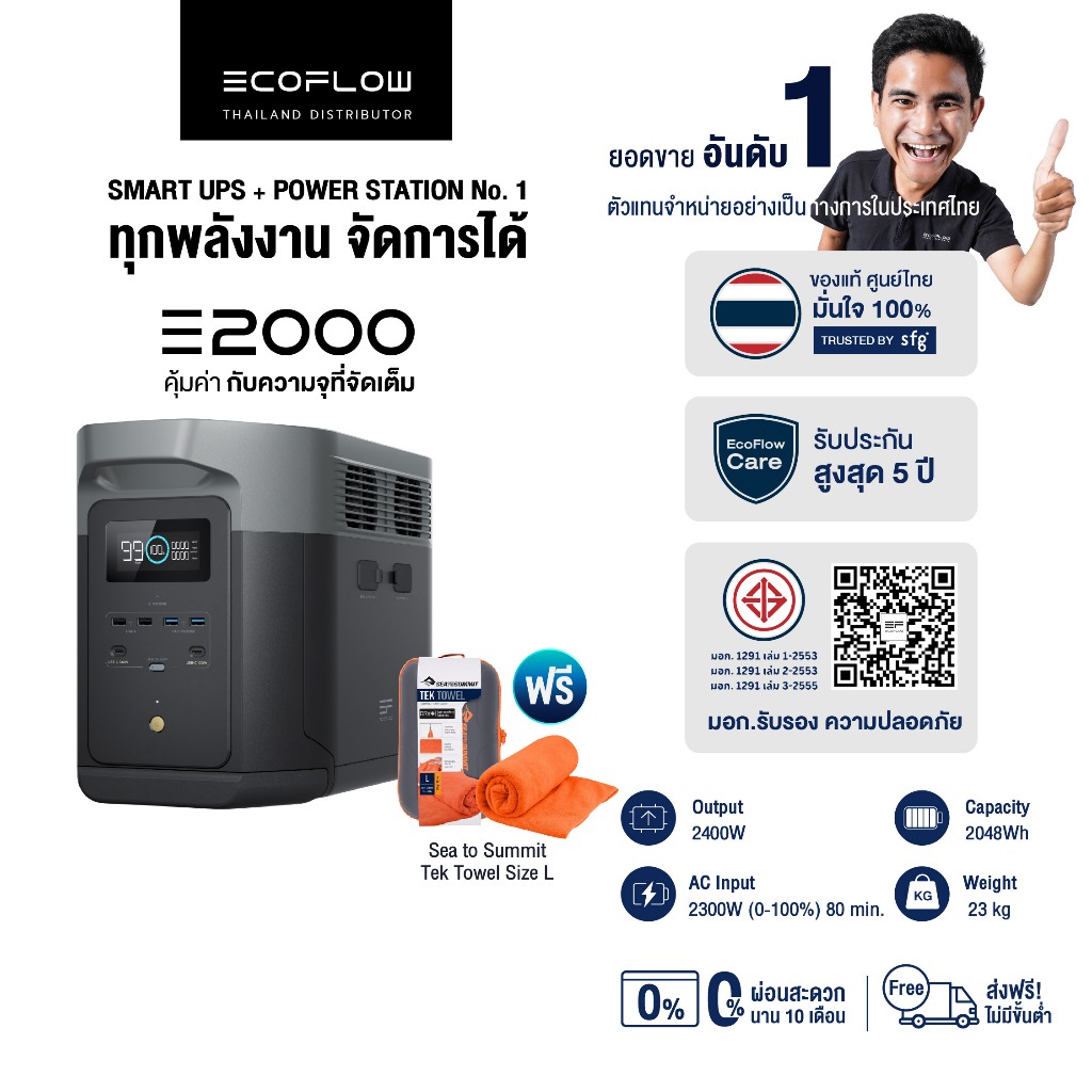 EcoFlow Delta E2000 Portable Power Station 