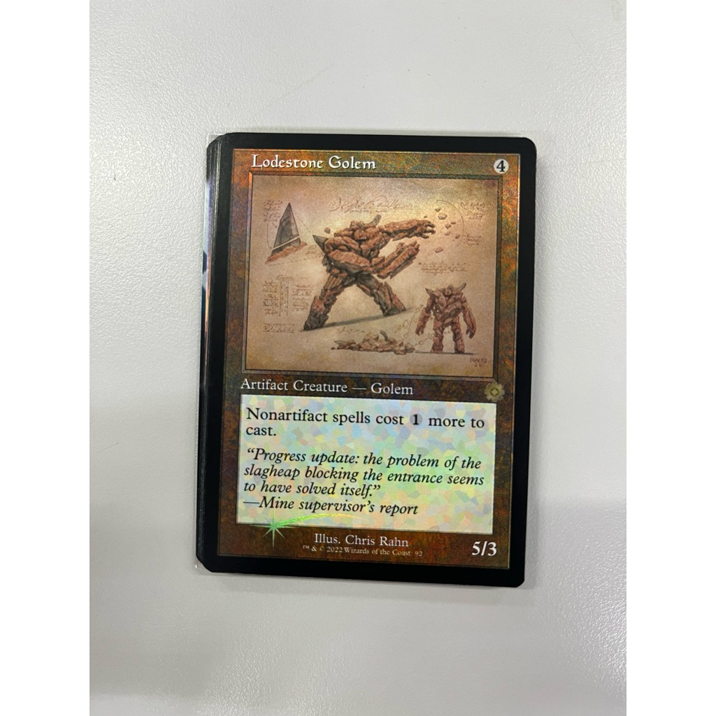 การ์ด MTG Lodestone Golem Foil Artifact Magic the Gathering EDH รุ่น ...