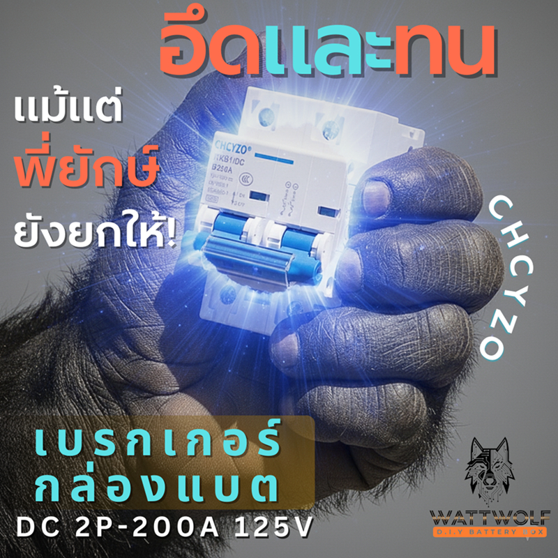 เบรกเกอร์ DC CHCYZO RKB1/DC 2P-200A 125V | Shopee Thailand