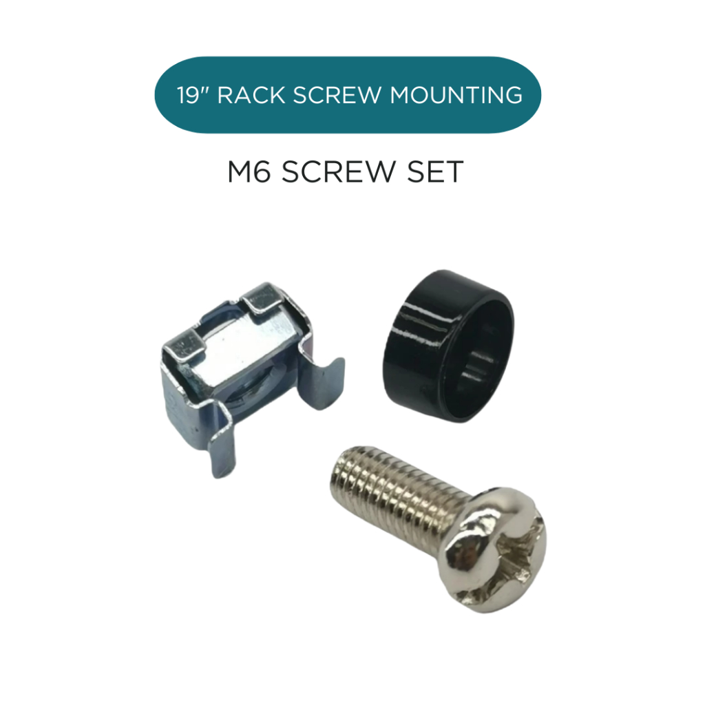 M6 Screw set for rack 19" - ชุดสกรูยึดตู้แร็ค 19 นิ้ว ขนาด M6 แพ็ค 20 ...