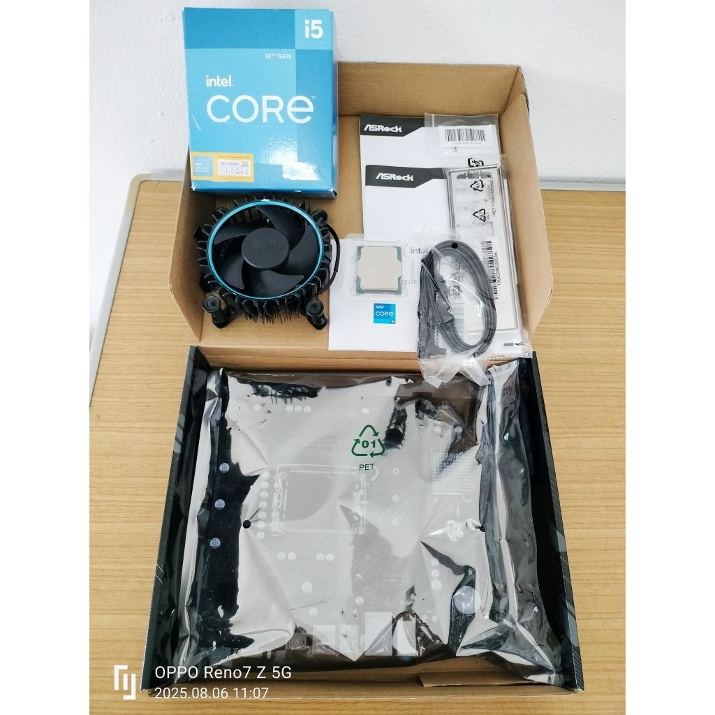 ชุดเซ็ต CPU i5-12400F + MB ASROCK H610M-HV5/M.2 มีประศูนย์ถึงปี 2070 ...