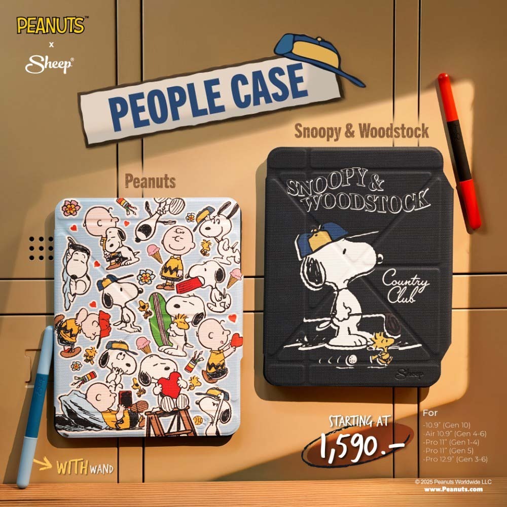 [People Peanuts] PEANUTS x Sheep: Snoopy Collection เคสสำหรับไอแพด กัน ...