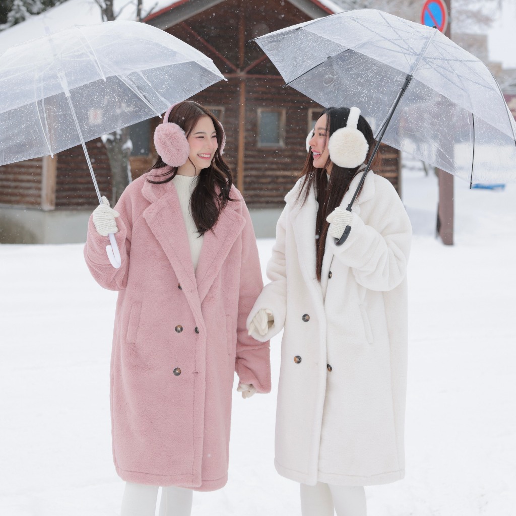 CO0905 WINTER SURDE FUR COAT | Shopee Thailand