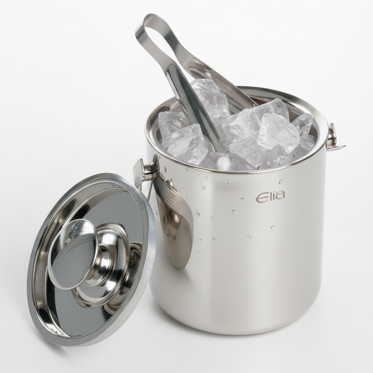 Elia ถังน้ำแข็งสแตนเลส ขนาด 2 ลิตร พร้อมที่คีบน้ำแข็ง Elia Ice Pail ...