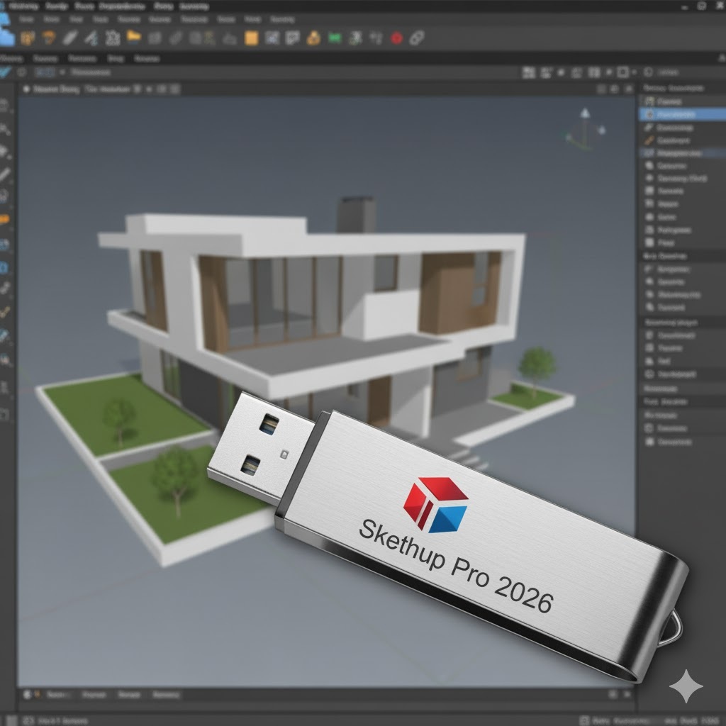 SketchUp Pro 202ุ6 + ปลั๊กอิน V-Ray 7.20 for SketchUp 2021-2026 (ส่ง ...