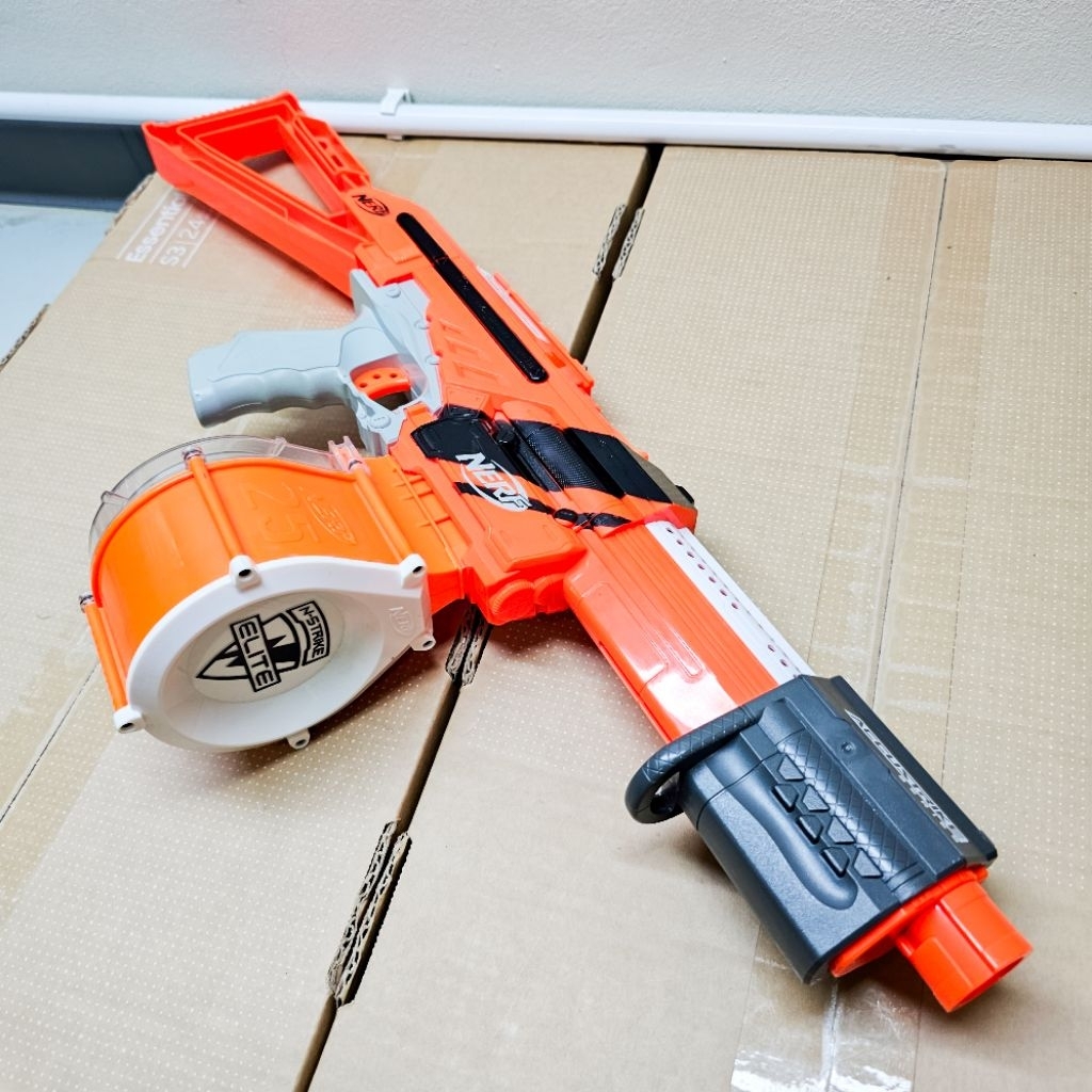 ส้มในตำนาน Nerf Accustrike Accutrooper มือสองแท้ มีรับประกัน | Shopee ...