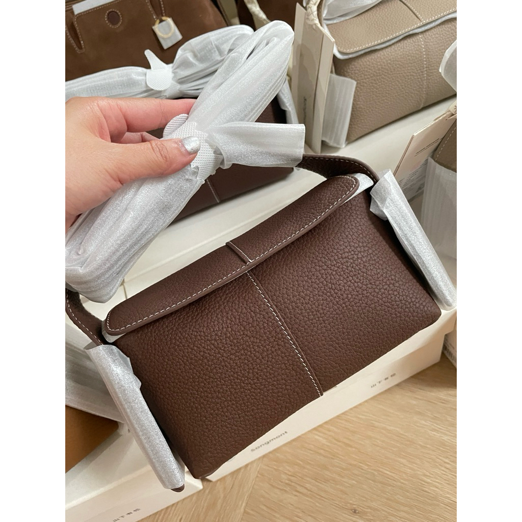 ของใหม่ songmont drippy mini (สี chocolate ) พร้อมส่ง!! | Shopee Thailand