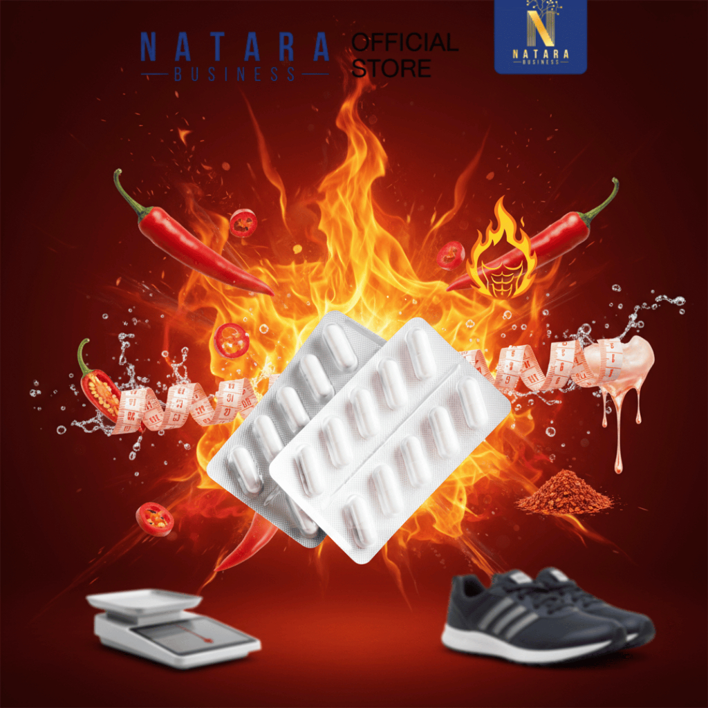 ผลิตภัณฑ์เสริมอาหาร Block & Burn NATARA สูตรพริก แคปซูลเร่งเผาผลาญไขมัน ...