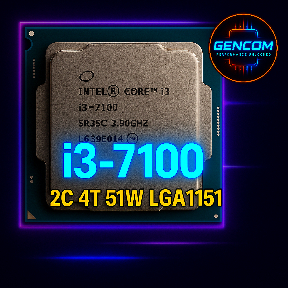 ซีพียู CPU Intel Core i3-7100 3.9GHz 2คอ4เทรด LGA 1151 ฟรีซิลิโคน1ซอง ...