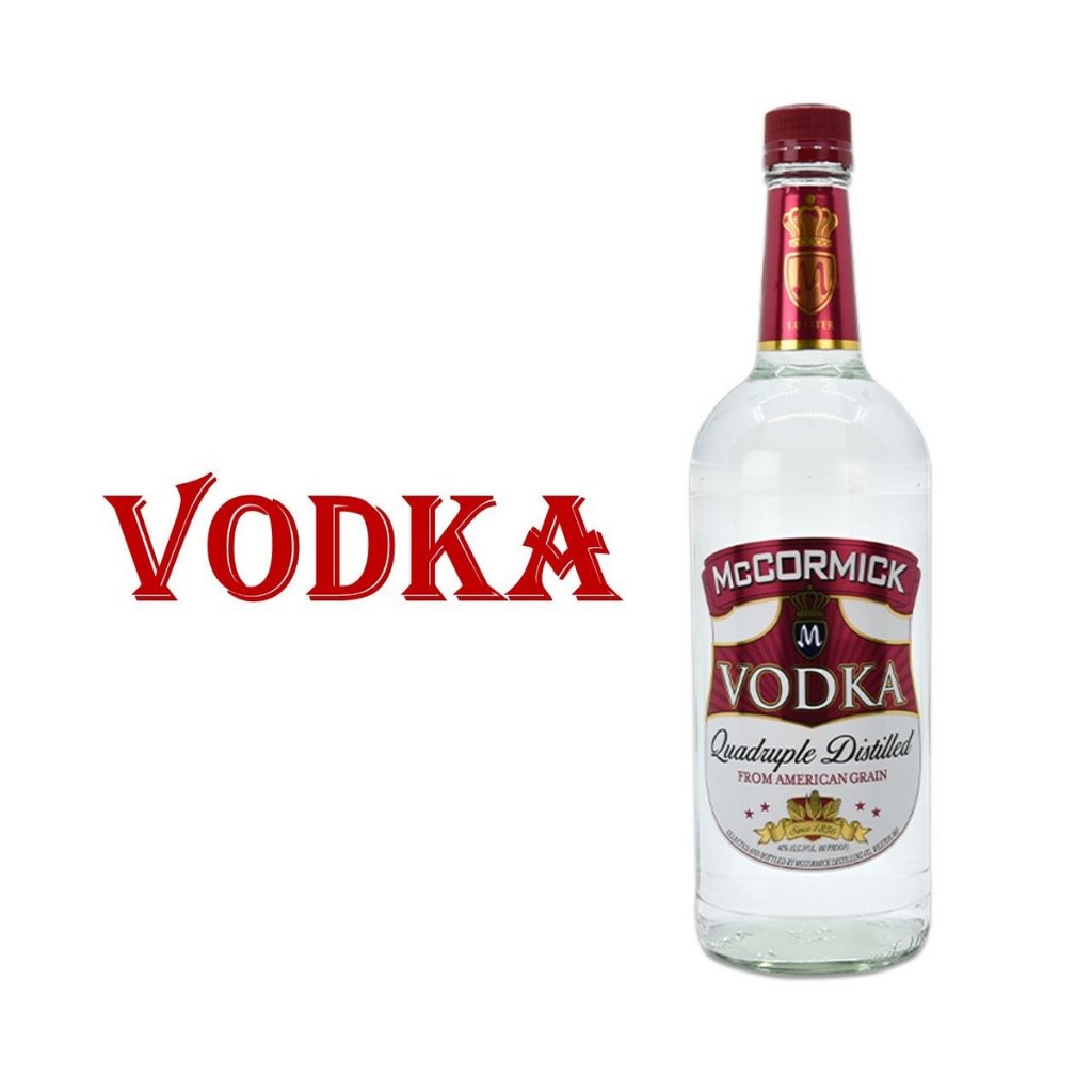 Mccormick Vodka USA 1L ขวดวอสก้าเปล่า สำหรับตกแต่ง | Shopee Thailand