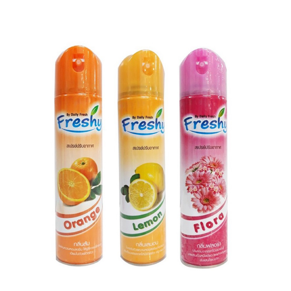 East Freshy air spray เฟรชชี่ สเปรย์ปรับอากาศ กลิ่นส้ม / ฟลอร่า 300 มล. ...