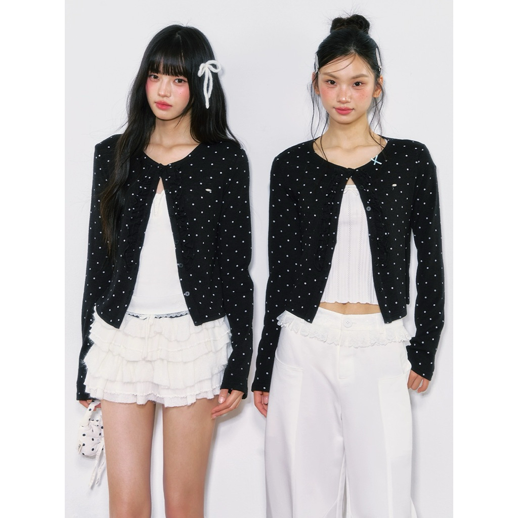 (Pre) Weekend hub polka dot cardigan | Shopee Thailand
