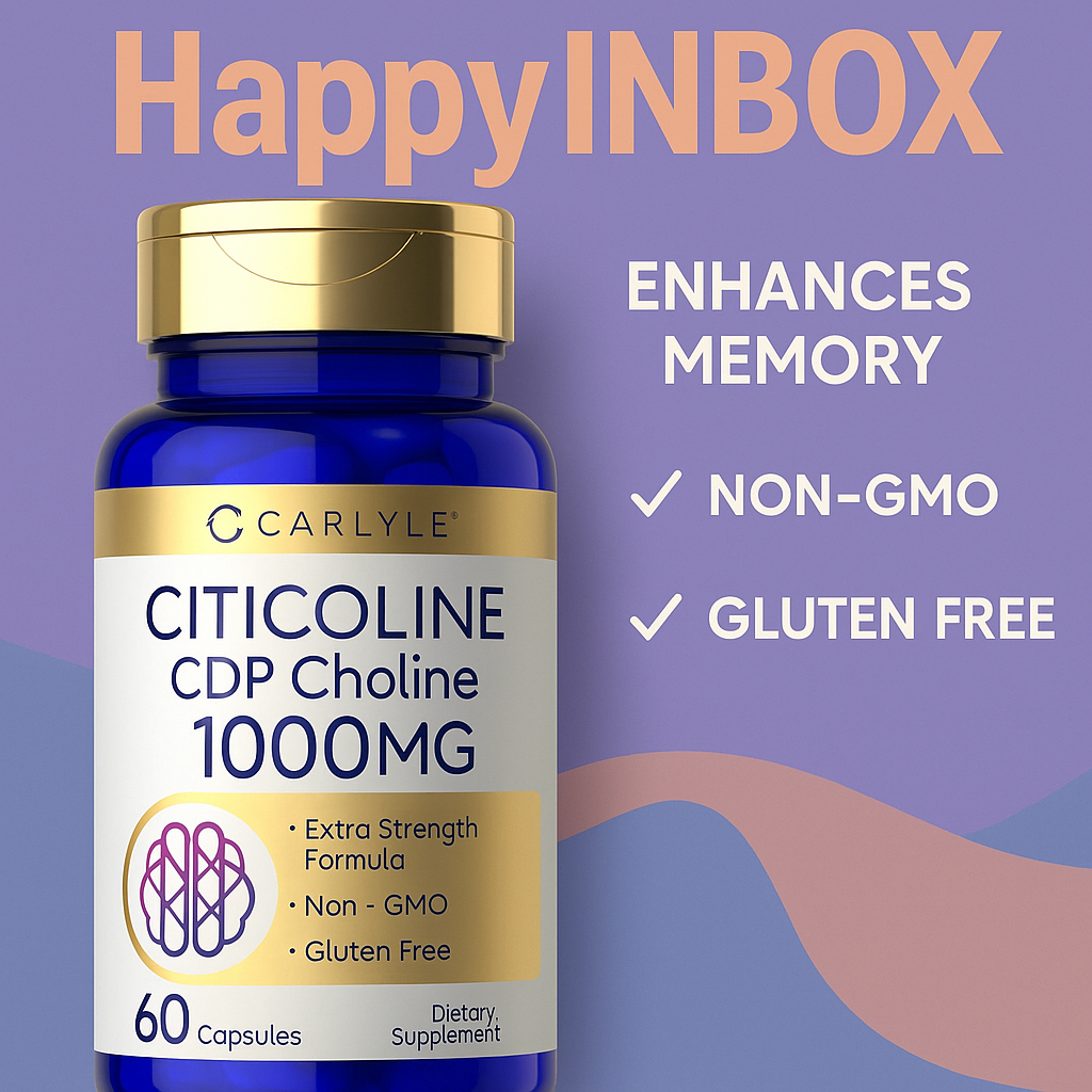 Carlyle Citicoline CDP Choline 1000mg – สูตรเข้มข้น บำรุงสมอง 60 แคปซูล ...