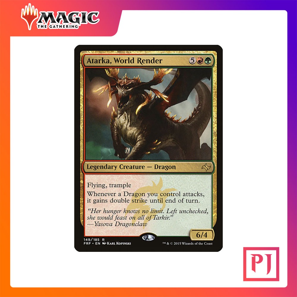 [MTG] Atarka, World Render [FRF] [MULTI] [RARE] [NORMAL] [ENG] (การ์ดเม ...