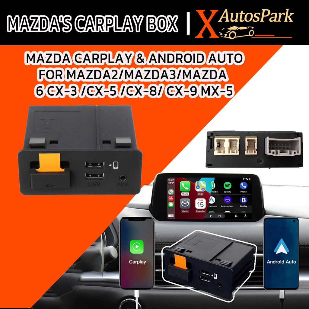 อัพเกรดใหม่ Mazda CarPlay Android Auto USB Hub Adapter สำหรับ Mazda 2 3 ...