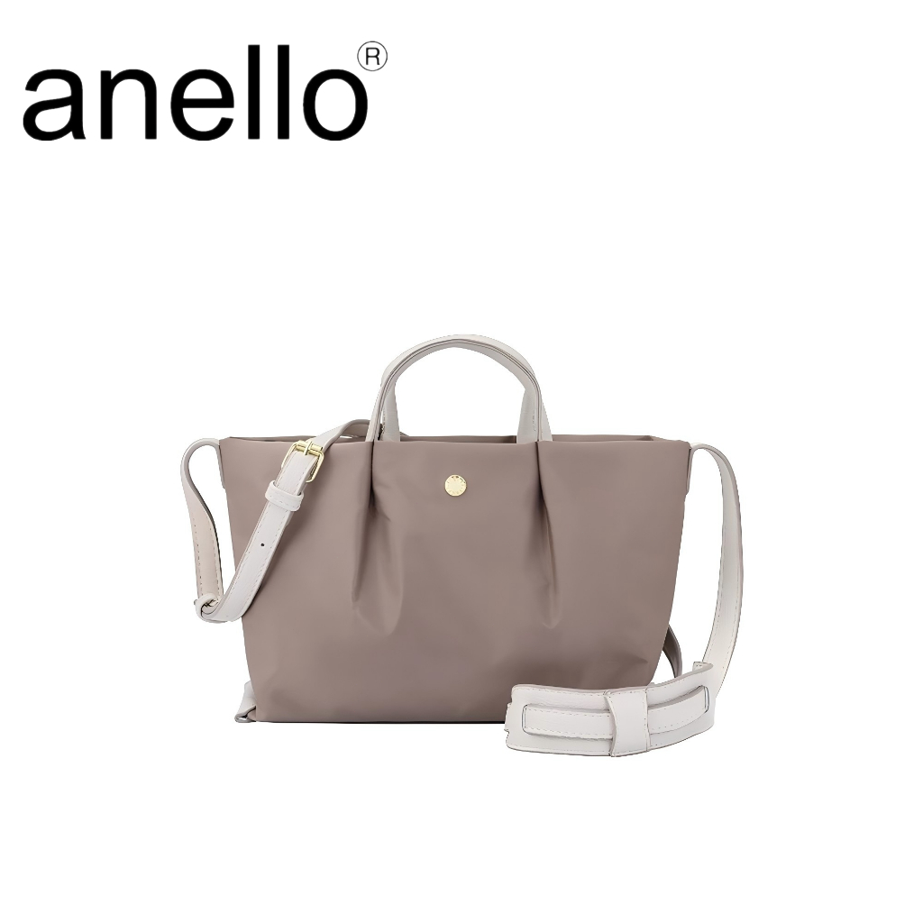 🇯🇵 100% anello Legato Largo กระเป๋าสะพายไหล่ size Mini-BLACK/BEIGE/DEEP ...