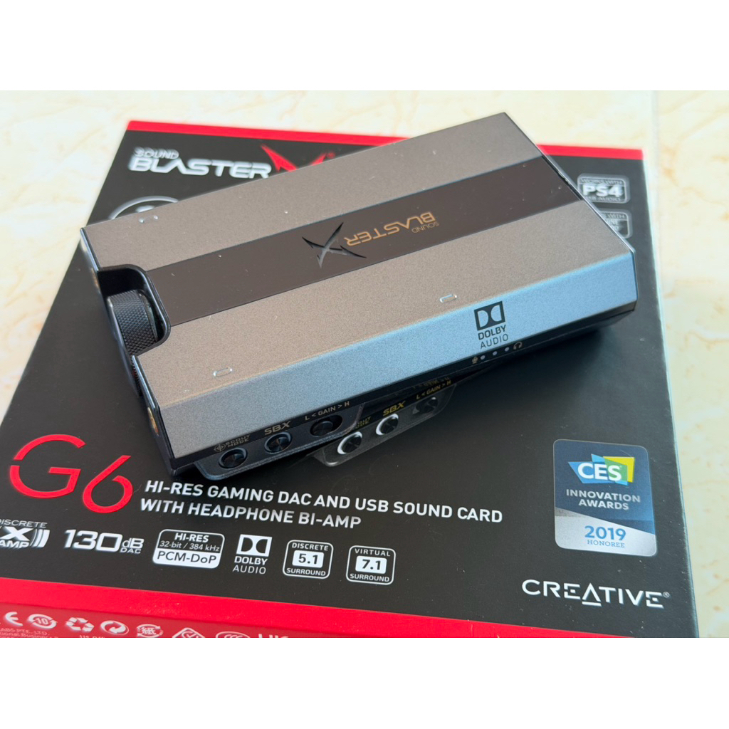 CREATIVE Sound Blaster G6 External USB Sound Card (มือสอง) | Shopee ...