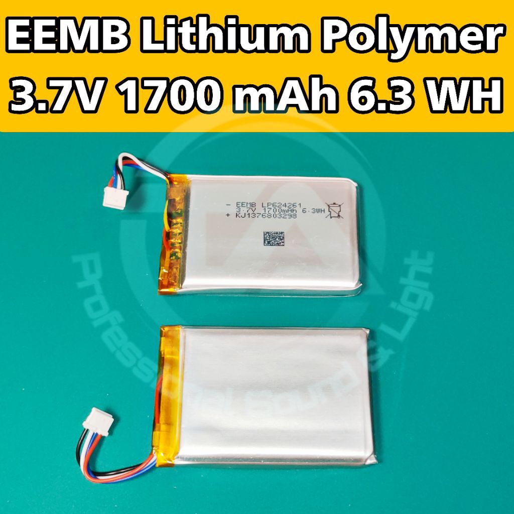 แบตเตอรี่ EEMB Battery Lithium Polymer 3.7V 1700 mAh 6.3WH แบตเตอรี่ ...