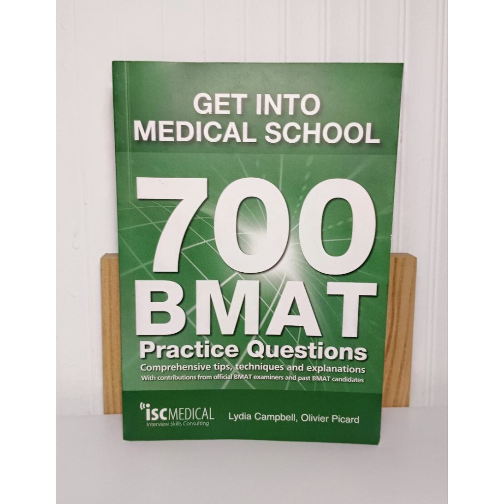 หนังสือเตรียมสอบแพทย์ 700 BMAT GET INTO MEDICAL SCHOOL มือสองสภาพดี ...
