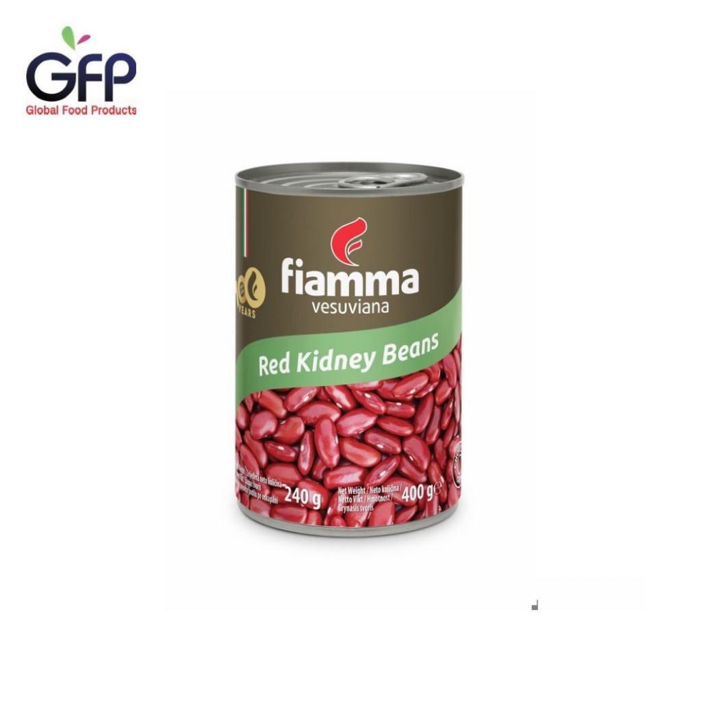 Fiamma Red Kidney Beans 400g ไฟมมาถั่วแดงในน้ำเกลือ ขนาด 400 กรัม (2835 ...