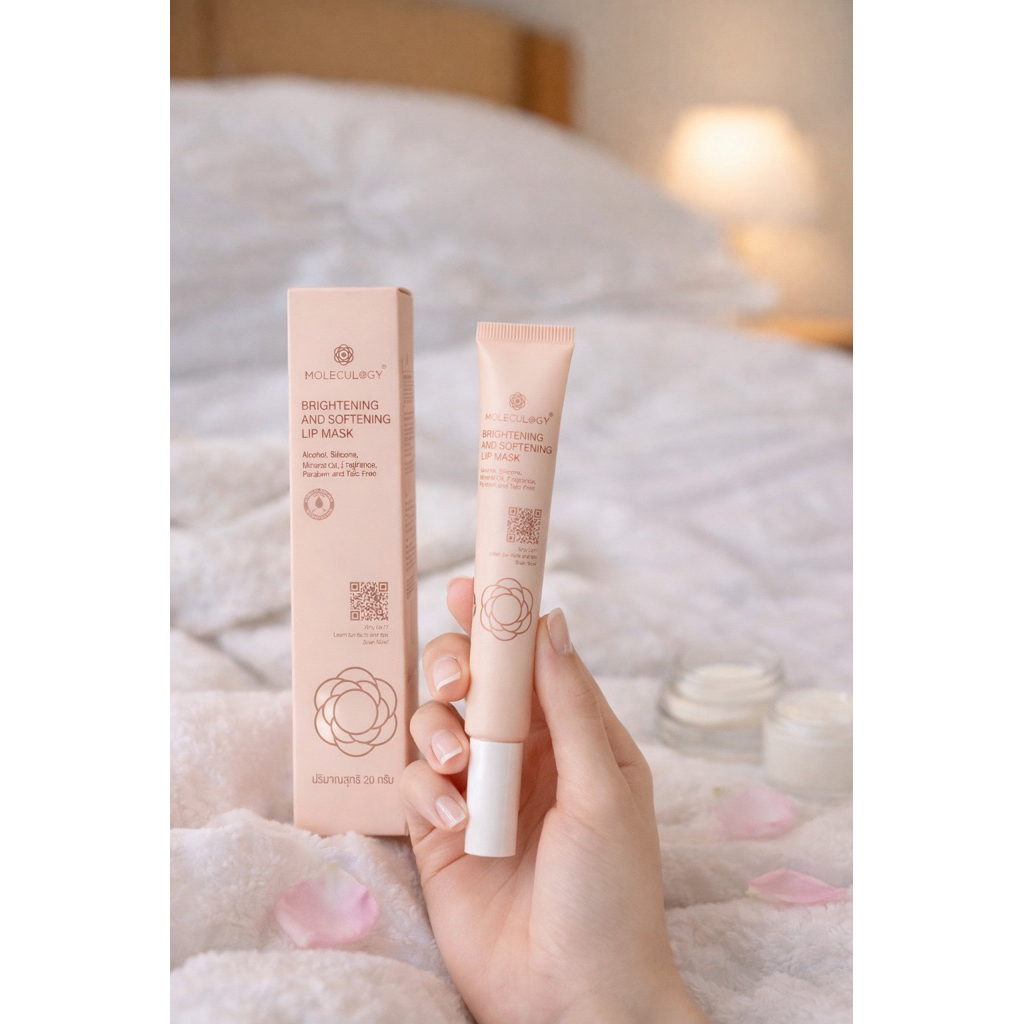 Moleculogy Lip Sleeping Mask ลิปมาส์กบำรุงปากชมพู ลดคล้ำ เติมชุ่มชื้น ...