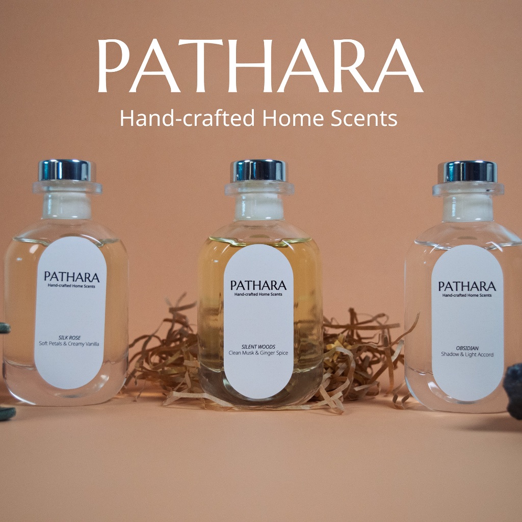 PATHARA ก้านไม้หอมปรับอากาศ (Reed Diffuser) ปรุงสดขวดต่อขวด ไม่ผสม ...