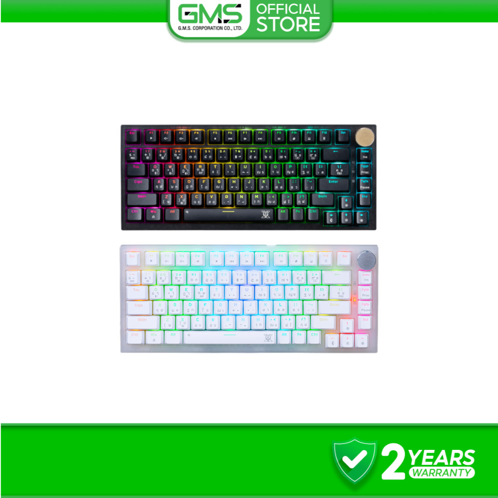[รับประกัน 2 ปี] Nubwo คีย์บอร์ดเกมมิ่ง X34 Mechanical Gaming Full RGB ...