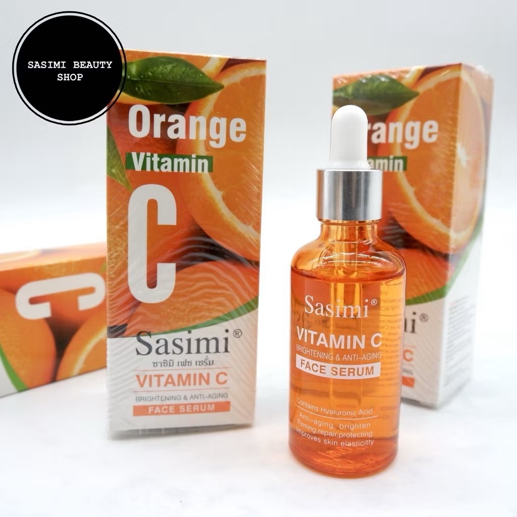SASIMI Vitamin C Face Serum เซรั่มวิตามินซี บำรุงผิวหน้า เพิ่มความ ...