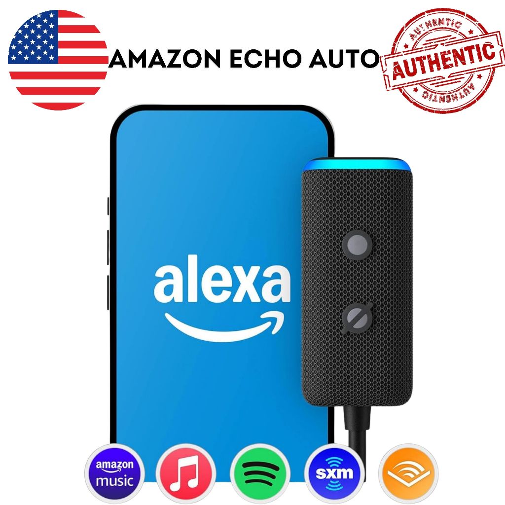 Amazon Echo Auto (newest model), Add Alexa to your car | Shopee Thailand