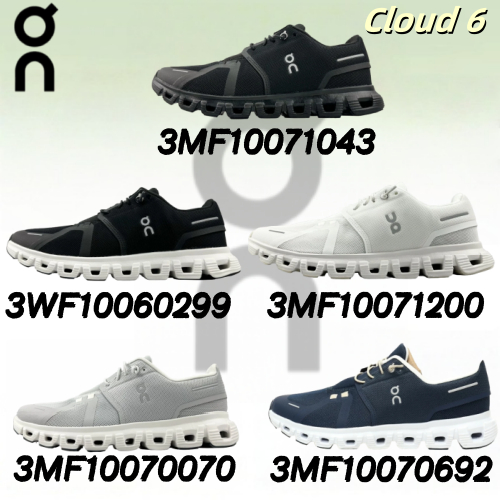 ON Running Cloud 6 สวมใส่สบาย กันลื่น ทนทาน ส้นต่ำ รองเท้าแคชชวล unisex ...