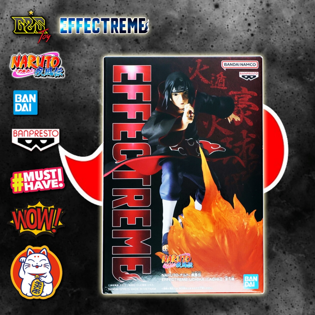 EFFECTREME ITACHI UCHIHA จากเรื่อง Naruto แสงอุษา / Banpresto | Shopee ...