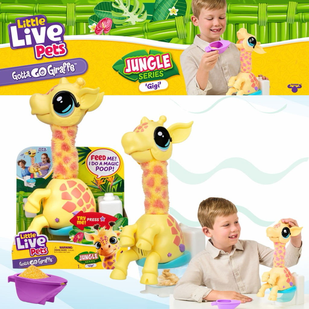 Little Live Pets Gotta Go Giraffe ชื่อ Gigi | Shopee Thailand