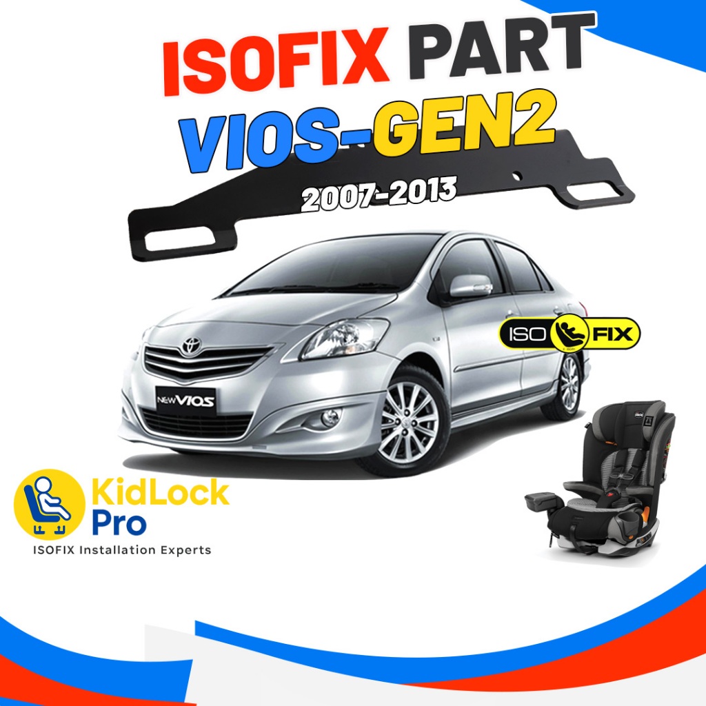 NEW Isofix Part Vios 2007-2013 GEN2 อุปกรณ์เสริมระบบไอโซฟิกคาร์ซีท ...
