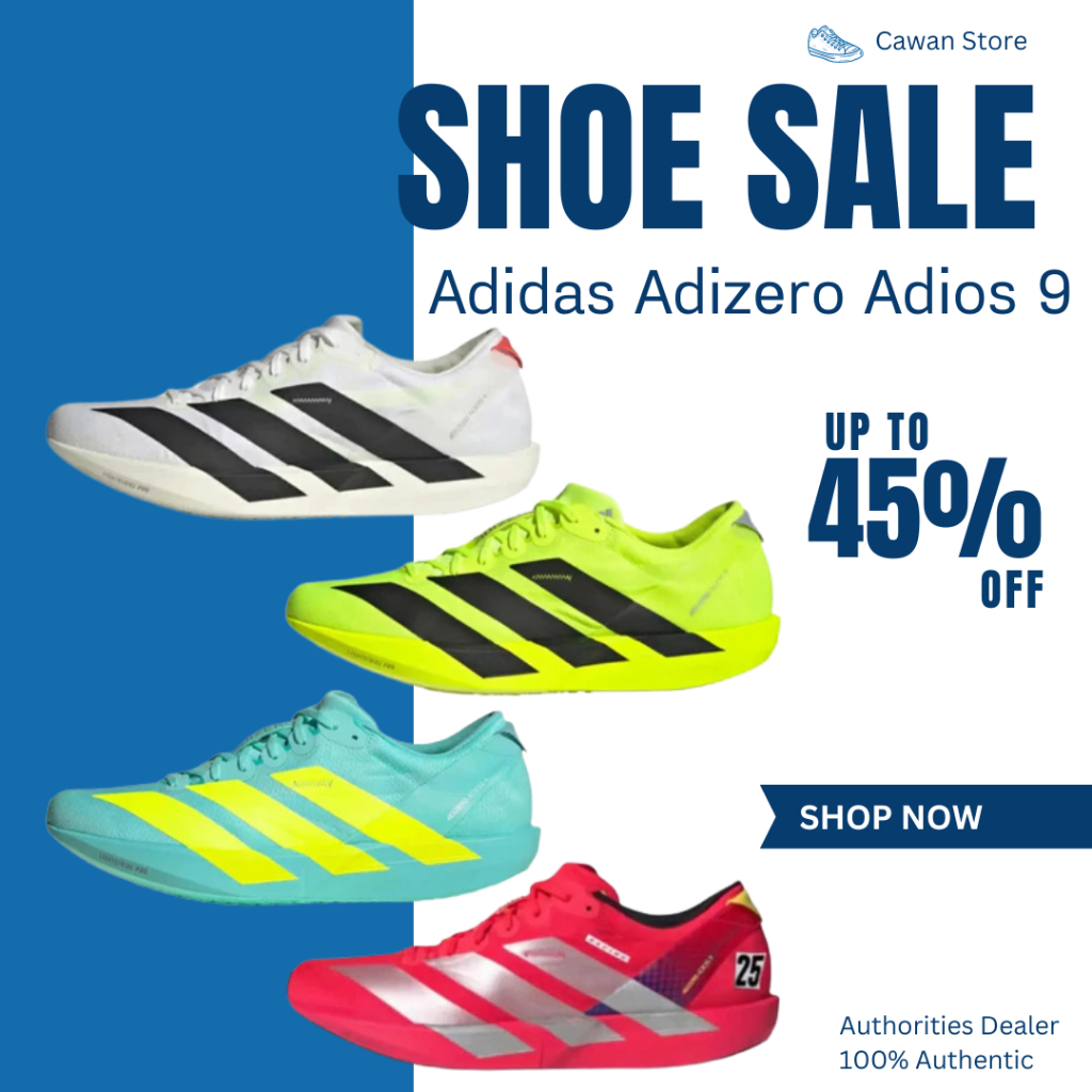 [ของแท้100%] Adidas Adizero Adios 9 รองเท้า รองเท้ากีฬา รองเท้ากีฬา ...