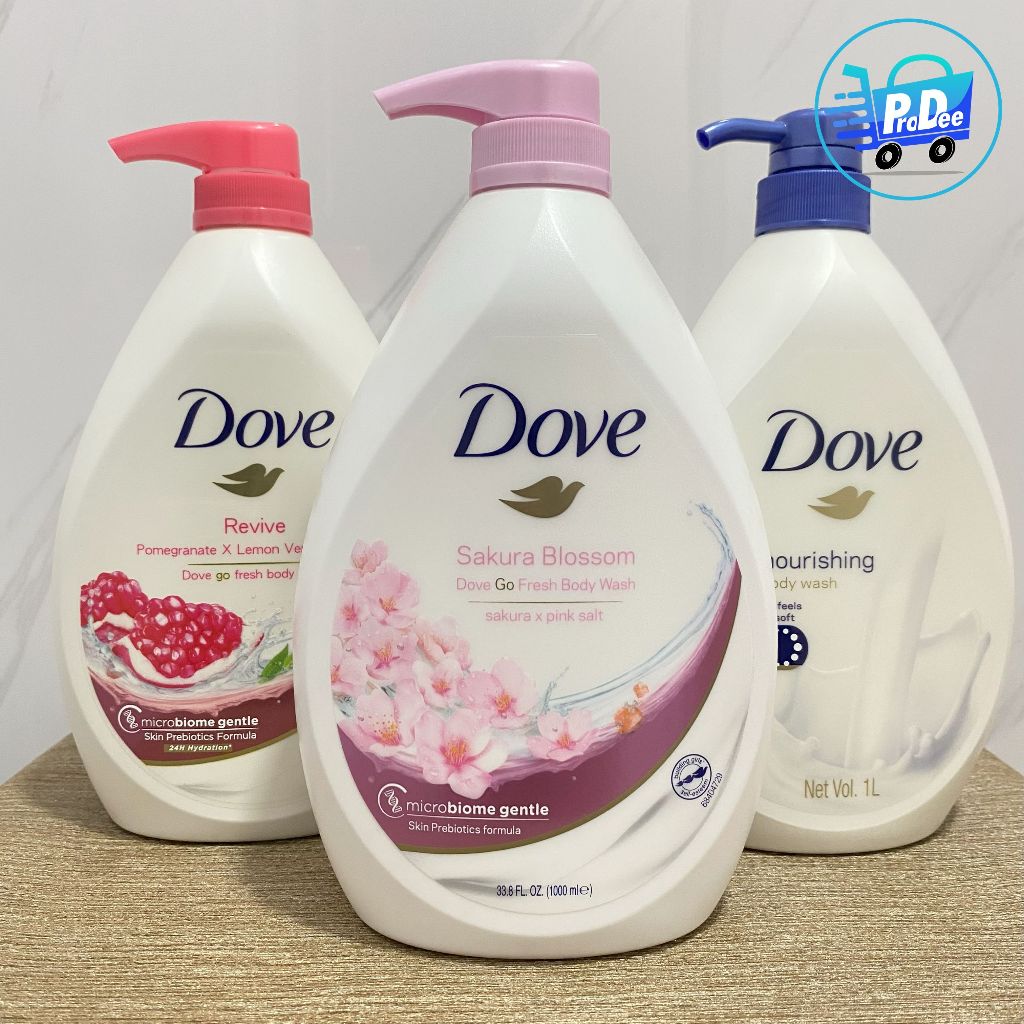 (1ขวด) โดฟ ครีมอาบน้ำเหลว 1000 มล. Dove Liquid Soap 1000 ml. มี 3 สูตร ...