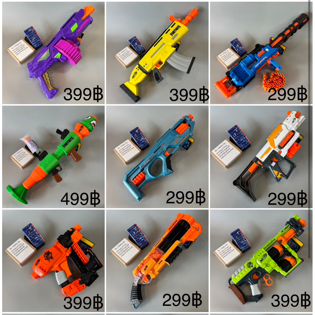 Nerf / XShot / Zuru ปืนเนิฟมือสอง ปืนอัดลมกระสุนโฟมหลายแบรนด์ ของแท้ ...