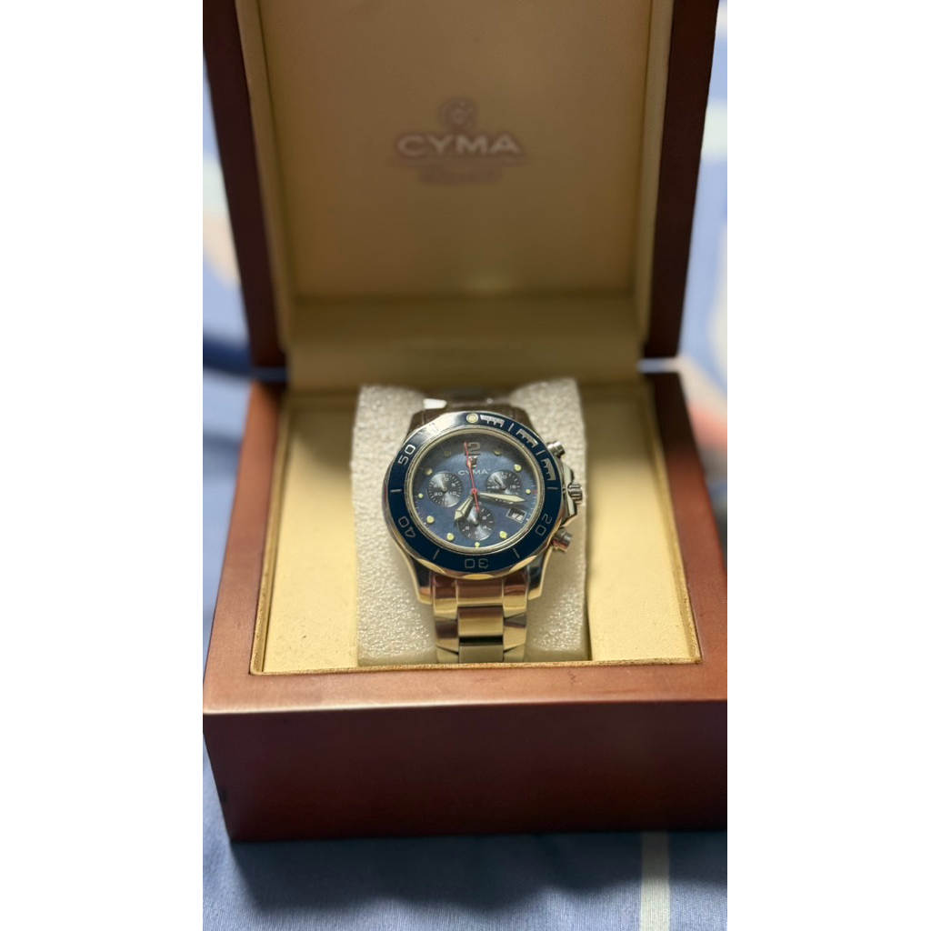 Cyma Watch Chronograph Quart | Shopee Thailand