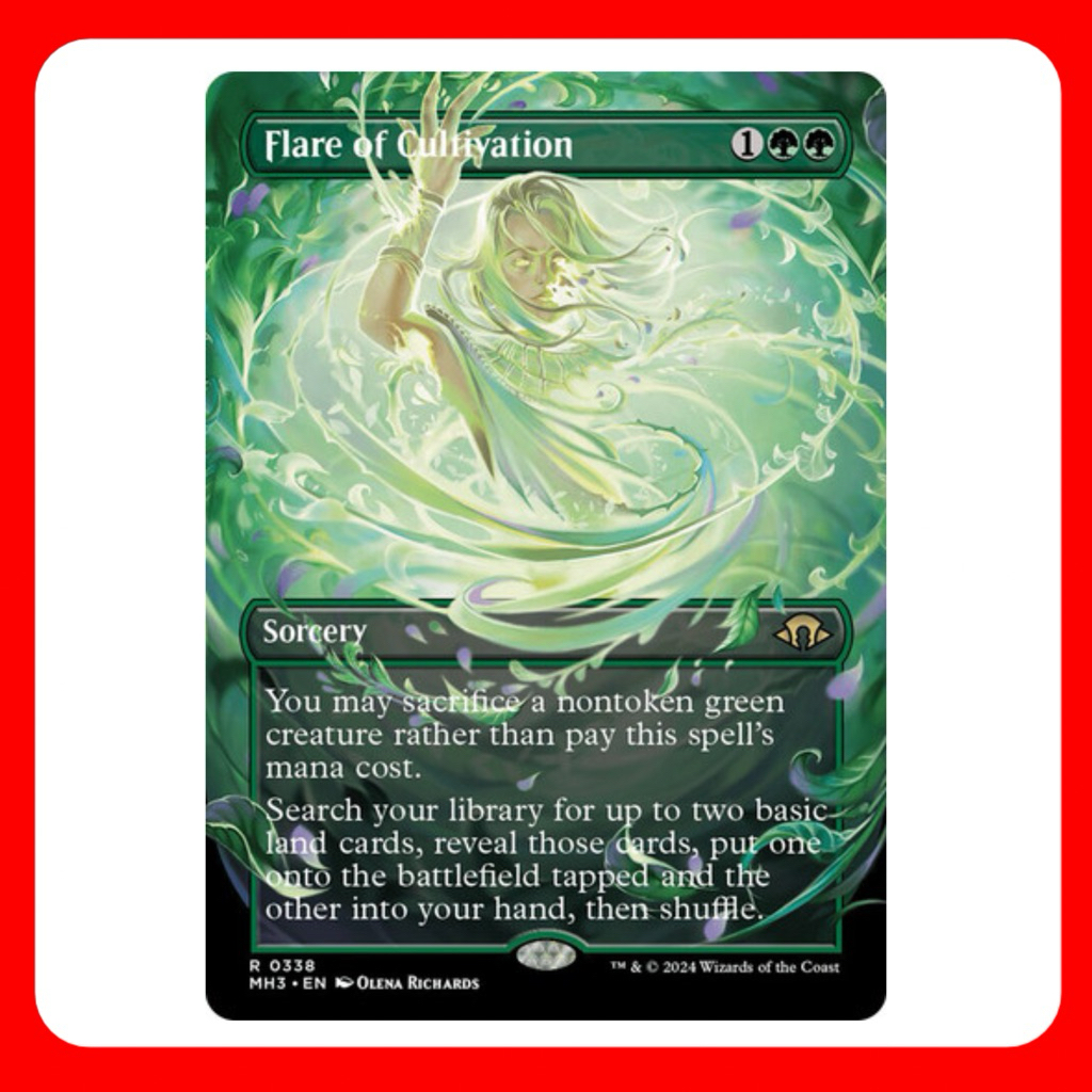 [MTG] Flare of Cultivation [MH3] [GREEN] [RARE] [NORMAL] [ENG] (การ์ดเม ...