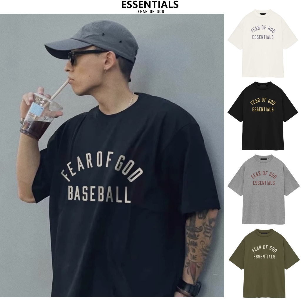 เสื้อยืด Fear Of God Essentials แท้Jersey Crewneck Tee (FW24) [Back to ...