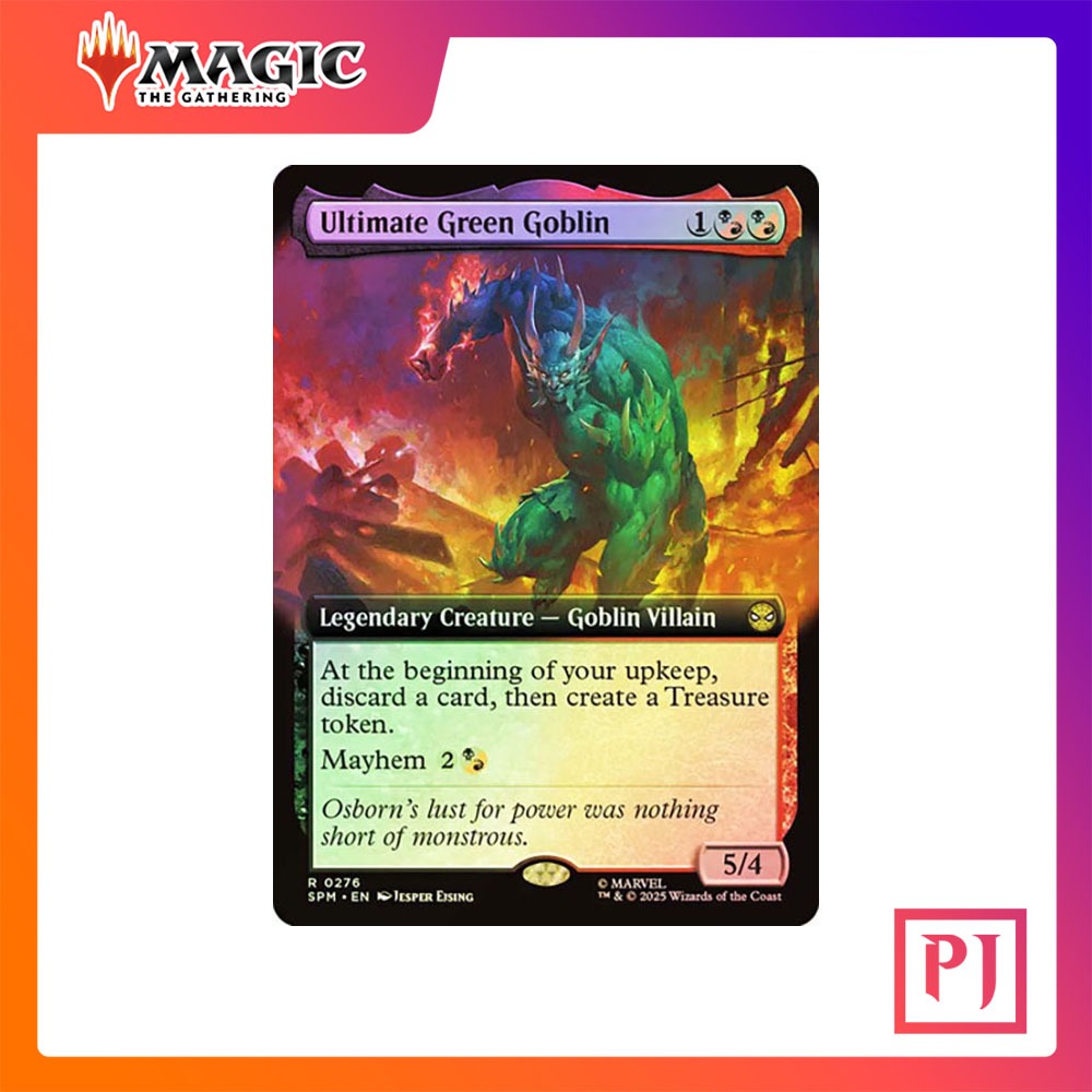 [MTG] Ultimate Green Goblin (Extended Art) [SPM] [MULTI] [RARE] [FOIL ...