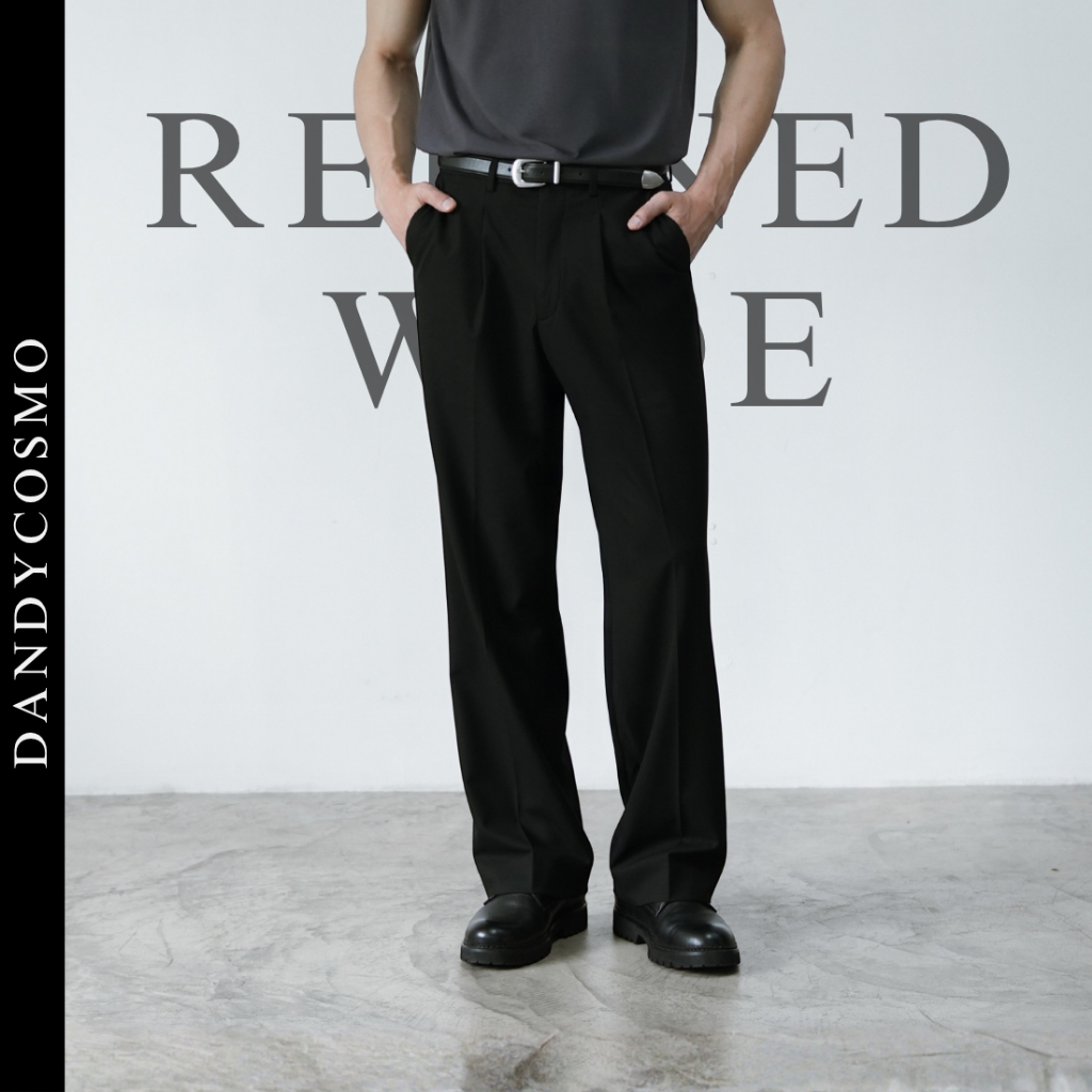 DANDY COSMO | กางเกง Refined Wide Pant | Shopee Thailand