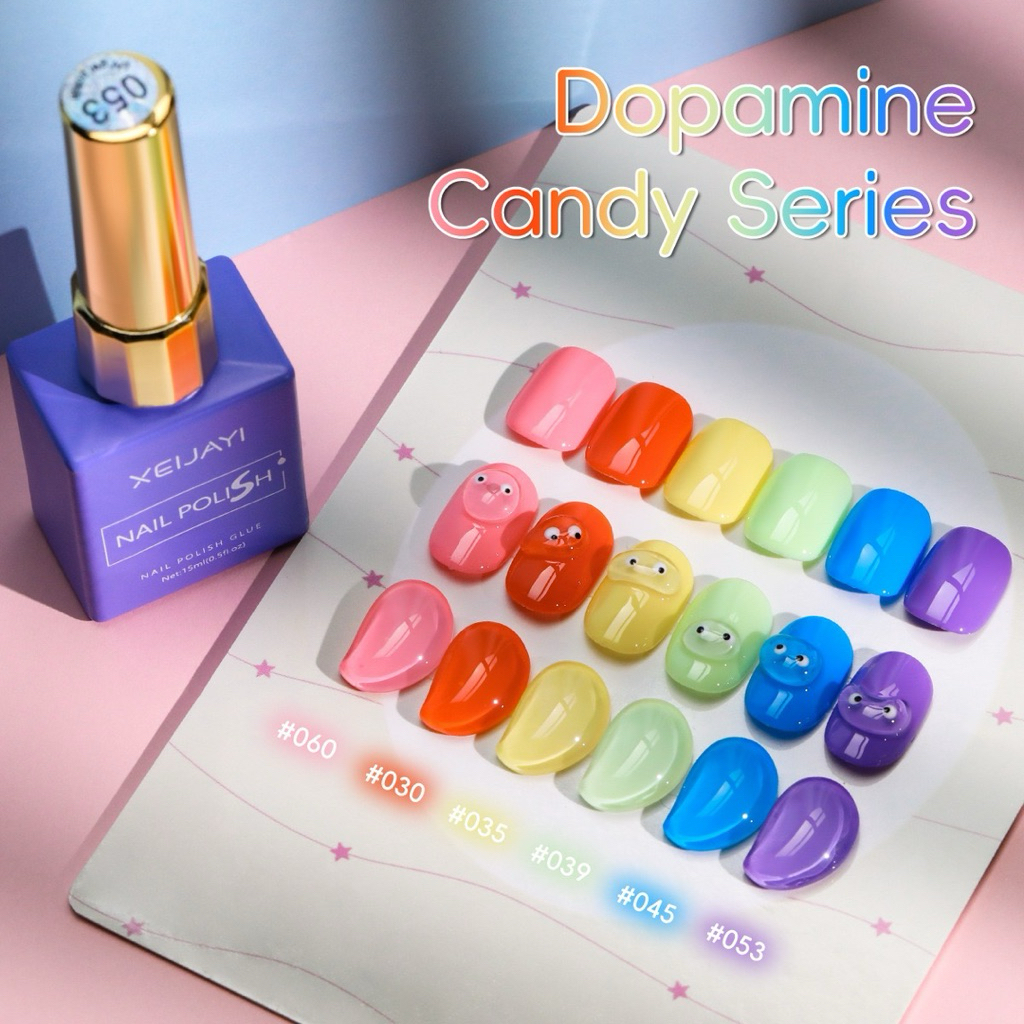 สี XEIJAYI Dopamine Candy Series สีสันสดใส ขนาด 15ml/ขวด สินค้าพร้อมส่ง ...